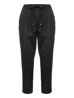 CONQUISTA Tie Detail Trousers - Black