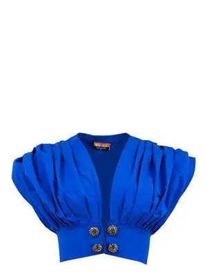 MAUI X LOLITA Rosalie Ruched Bubble Top - Blue