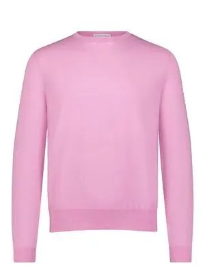 GEORGE PATRICK Flamingo Crewneck Cashmere Sweater - Pink
