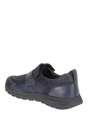 Prada Prax Mesh-panel Slip-on Sneakers - Blue