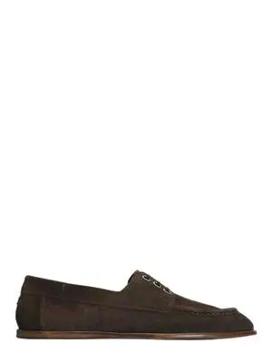 Dolce & Gabbana Derby Shoes In Split - Brown