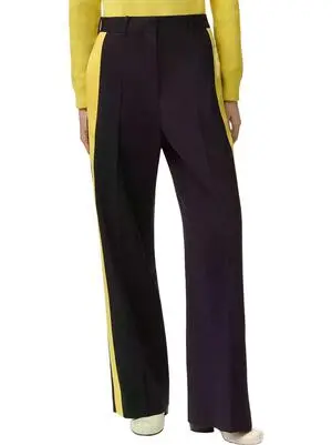 Loewe LOEWE Side Stripe Pressed Crease Trousers Blue