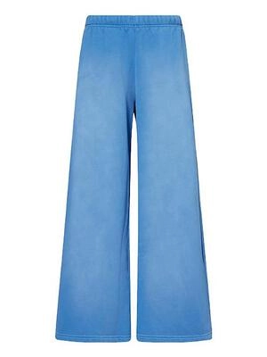 Good American Straight-leg Fleece Cotton-jersey Jogging Bottoms - Blue Drift