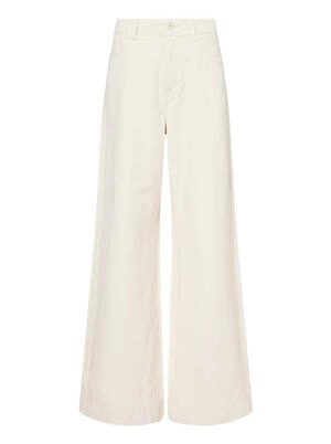 Max Mara Regular-fit Wide-leg Denim Jeans - Ecru