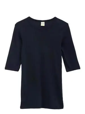FLORE FLORE Anna Elbow-length-sleeve T-shirt Blue