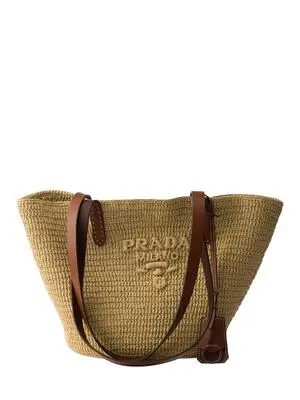 Prada Crochet Tote Bag - Neutral