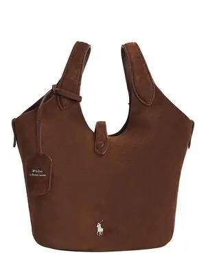 Polo Ralph Lauren Small Suede Polo Play Cross-body Bag - Brown