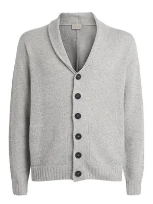John Smedley Rockford Shawl Collar Cardigan - Grey