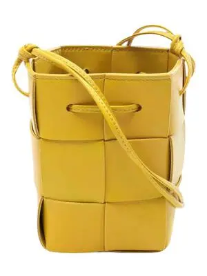 Bottega Veneta 2010s Mini Cassette Shoulder Bag - Yellow
