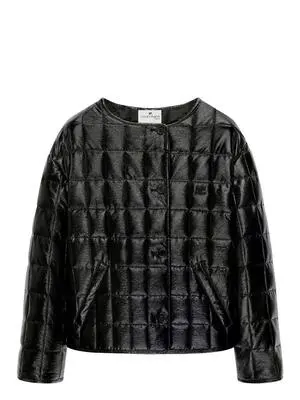 COURREGES Quilted Vinyl Jacket - Black