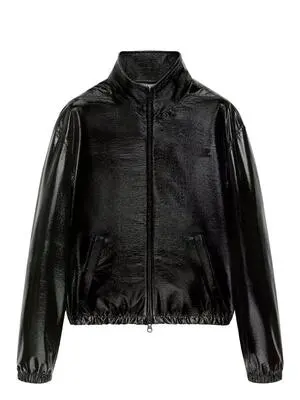 COURREGES Vinyl Track Jacket - Black