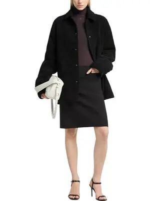COURREGES Wool-blend Shirt Jacket - Black