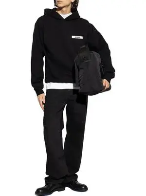 Jacquemus Le Hoodie Gros Grain Hoodie - Black
