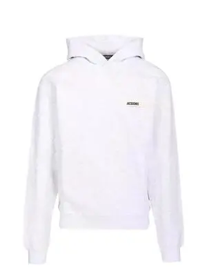 Jacquemus Gros Grain Hoodie - Grey