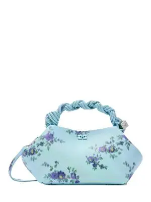 GANNI Floral-print Tote Bag - Blue