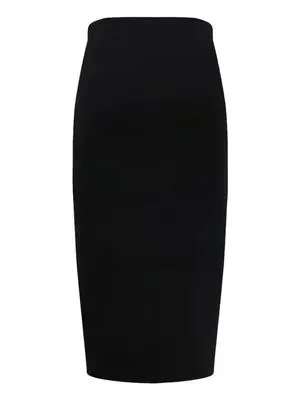 Elisabetta Franchi Midi Two-way-zip Skirt - Black
