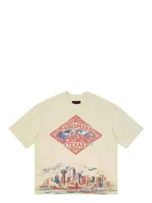 GODSPEED Texas Skyline Graphic-print T-shirt - Neutrals