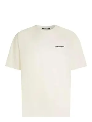 Karl Lagerfeld Rue St-guillaume Relaxed T-shirt - Neutrals