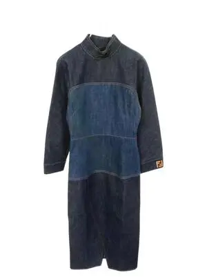 Fendi 2010s Long-sleeve Dress - Blue