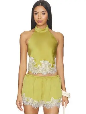 Rococo Sand Halterneck Top In . Also - Olive