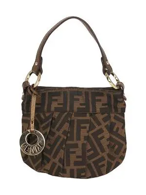 FWRD RENEW Fendi Zucca Mini Chef Shoulder Bag - Brown