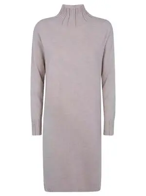 Fabiana Filippi Bead-embellished High-neck Mini Dress - Neutrals