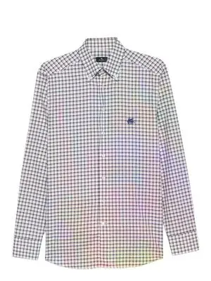 Etro Check-pattern Button-down Shirt - White