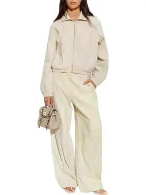 SAMSOE SAMSOE Sabianca Wide-leg Trousers - Neutrals