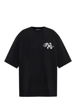 Off-White Embroidered Logo T-shirt - Black