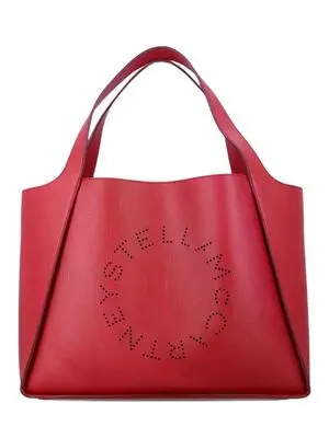 Stella McCartney Perforated-logo Tote Bag - Red