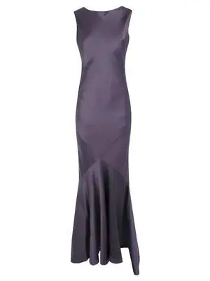 Max Mara Scoop-back Maxi Dress - Brown