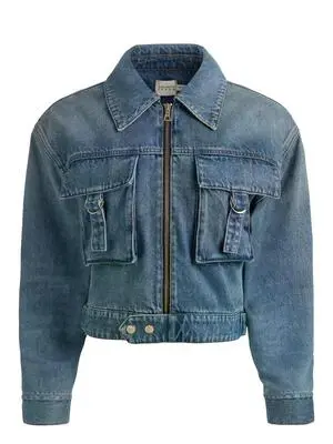 Alice + Olivia Leroy Denim Jacket - Blue