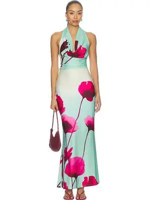 ESPECIA Moonflower Gio Long Dress In . Also - Multi