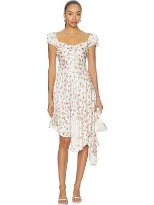 For Love & Lemons Cherry Mae Midi Dress In . Also - Multi