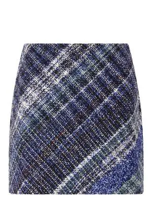 Missoni Striped Metallic Crochet-knit Mini Skirt - Multi