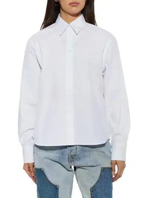 Off-White Embroidered-logo Shirt - White