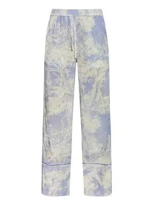 Off-White City Printed Piped Trousers - Purple