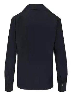 AL DUCA D’AOSTA 1902 V-neck Silk Blouse - Blue