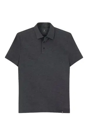 Boggi Milano Polo In Piqué Cotton Blend B Tech - Grey