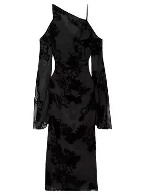 TOM FORD One-shoulder Midi Dress - Black
