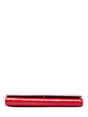LOUIS VUITTON 2015 Monogram Vernis Chain Wallet Shoulder Bag - Red