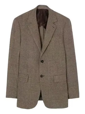 Burberry Prince Of Wales Check Jacket - Brown