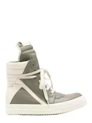 Rick Owens High-top Panelled Sneakers - Grey
