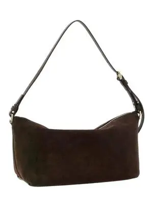 Furla Debby Suede Shoulder Bag - Brown