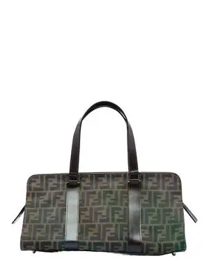 Fendi 2000-2010 Zucca Canvas Handbag - Brown