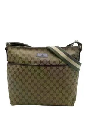 Gucci 2016-2026 Gg Canvas Web Crossbody Bag - Neutrals