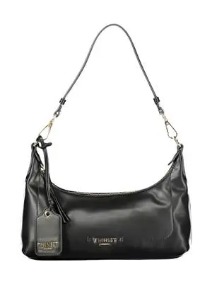 TWINSET Logo-plaque Shoulder Bag - Black