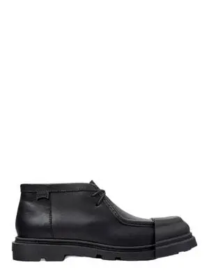 Camper Junction Leather Ankle Boots - Black