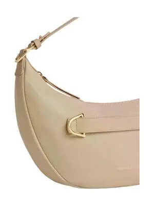 COCCINELLE Medium Paki Crescent-shaped Shoulder Bag - Neutrals