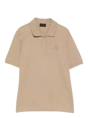 Moncler Logo-patch Polo Top - Neutrals
